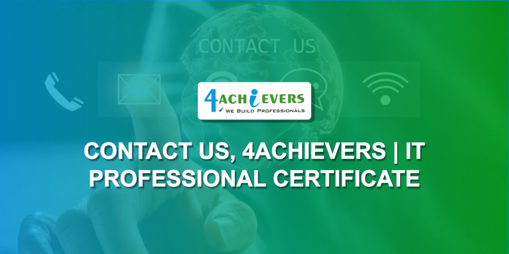 Contact Us & do the best Certification Course | 4achievers